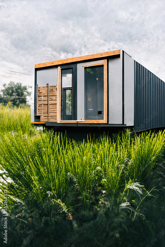 Shipping Container Home Design - Generative AI Stock Illustration ...