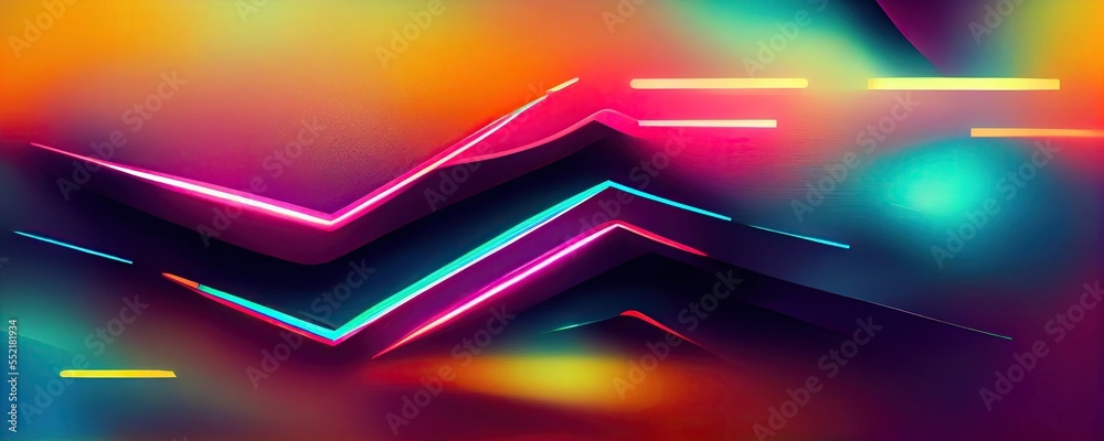 Abstract Futuristic neon synthwave vaporwave texture background banner ...