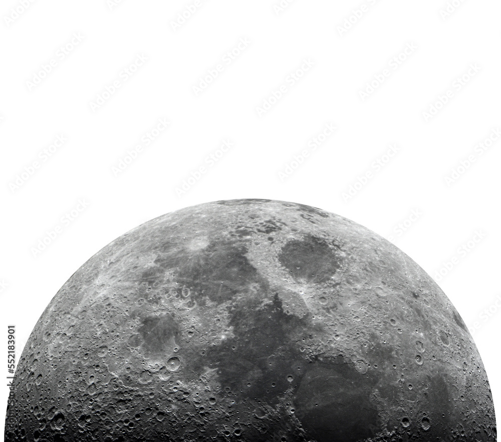 Half Moon Isolated on Transparent Background PNG Stock Photo | Adobe Stock