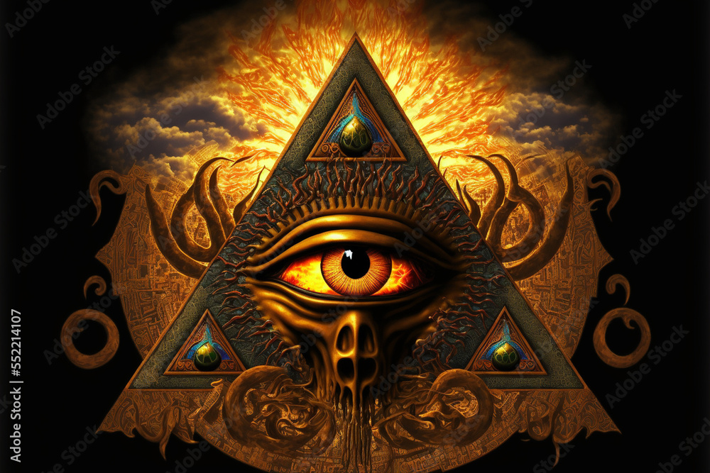 Illuminati eye Stock Illustration | Adobe Stock