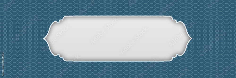 islamic blue background with a frame Stock Illustration | Adobe Stock