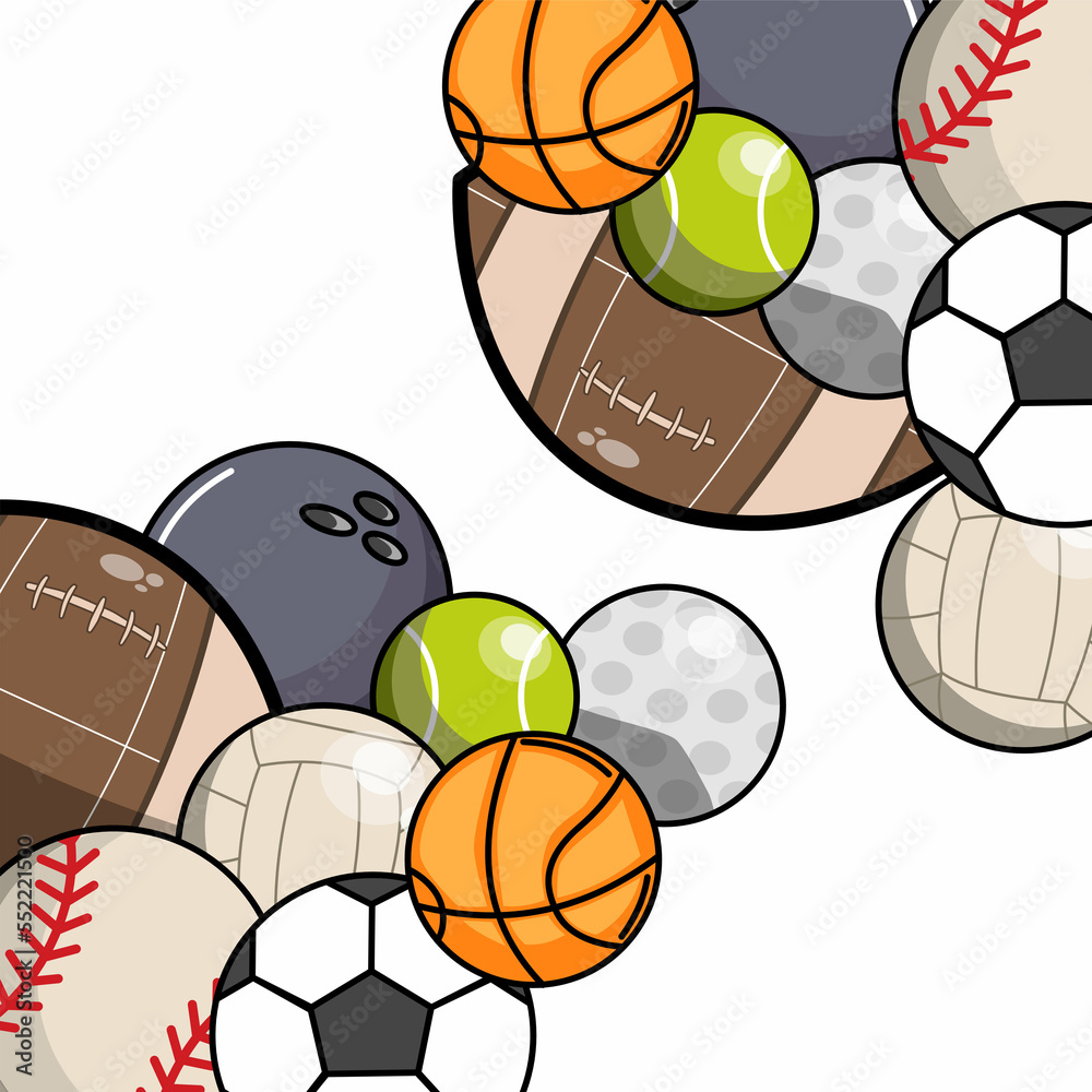 Background illustration sports mix can use as a template or wallpaper ...