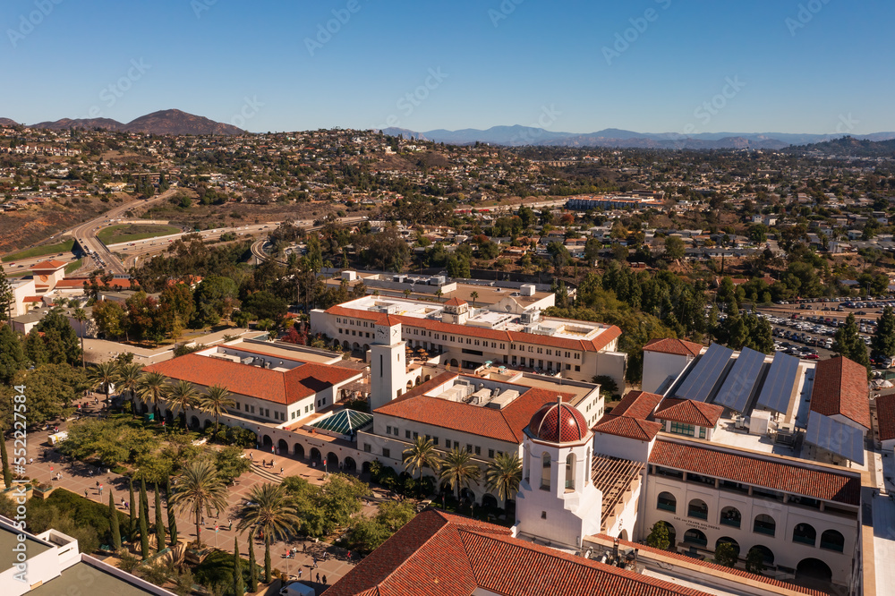 SDSU Campus. San Diego State University college campus Stock Photo ...