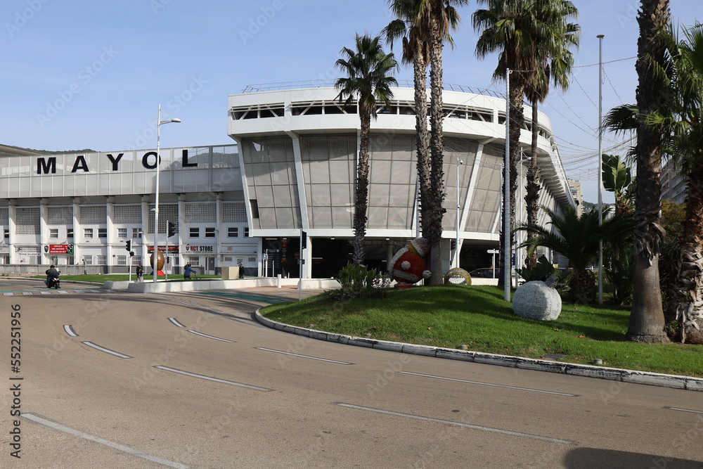 Le stade Mayol, stade de rugby, vue de l'extérieur, ville de Toulon ...