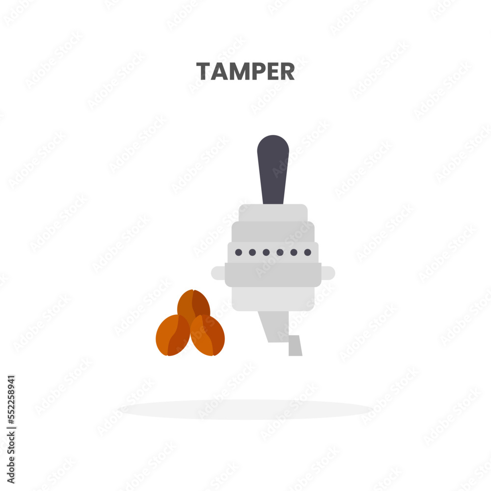 Tamper icon flat. Vector illustration on white background. Can used for ...