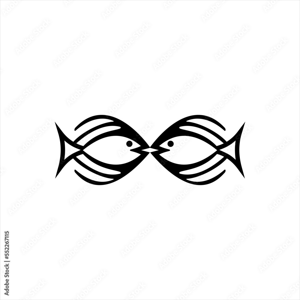 Cartoon Nemo fish vector logo design. Stock Vector | Adobe Stock