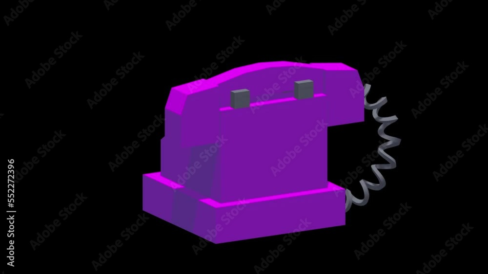 Old retro landline telephone. Vintage phone call center concept spin on ...