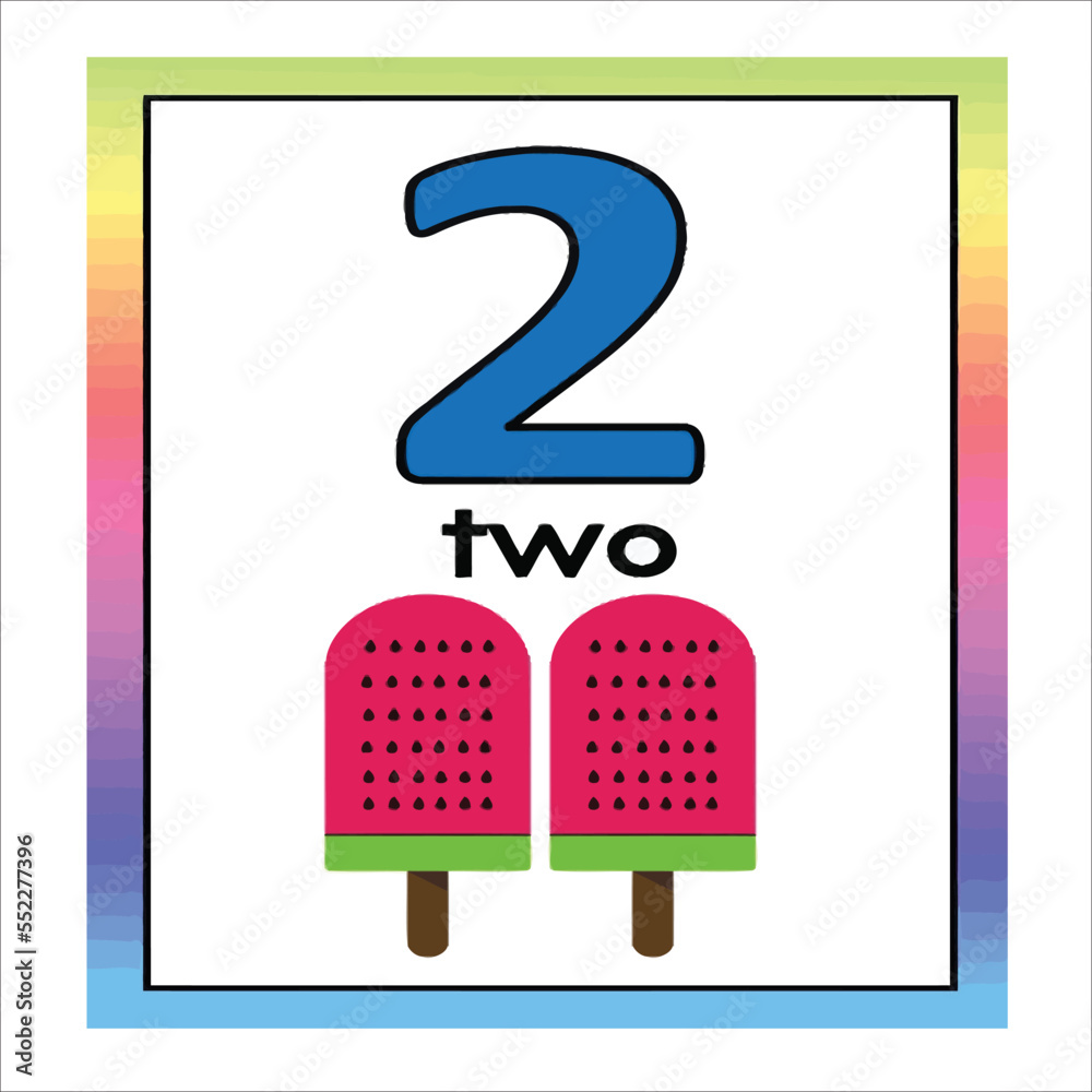 Vecteur Stock Coloring page - Numbers. Education and fun for children's ...