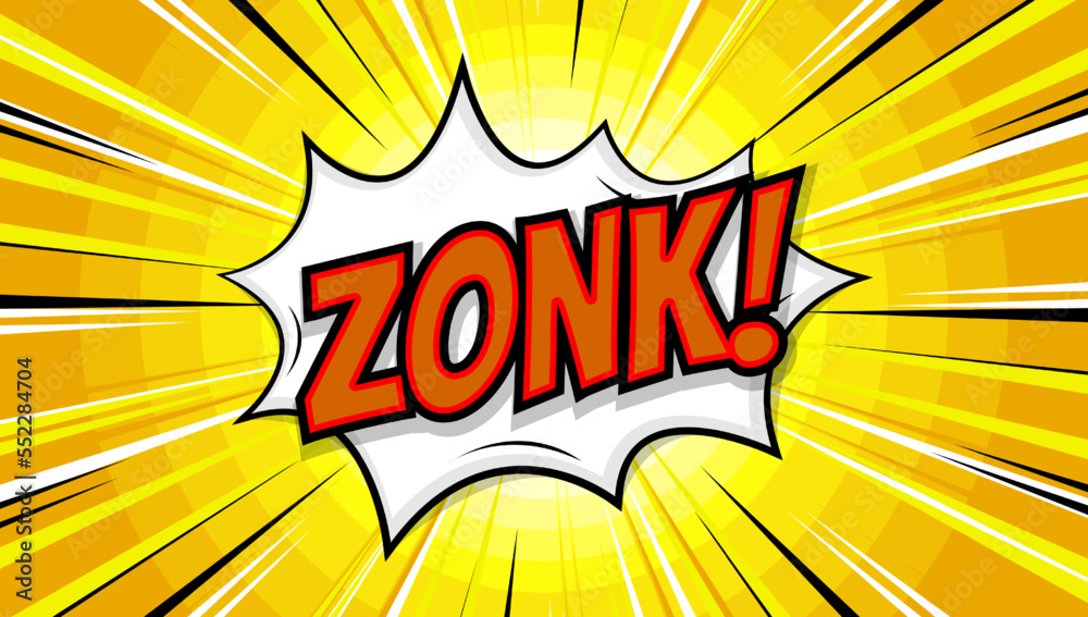 Zonk Comic editable text effect Stock Vector | Adobe Stock