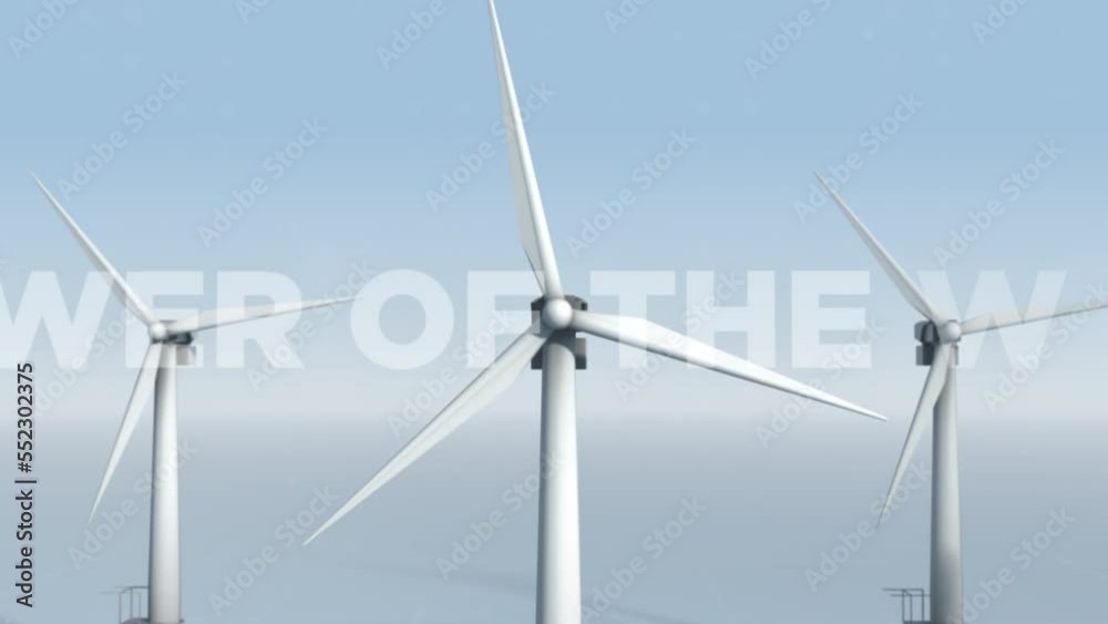Vidéo Stock Steel Wind Turbines are Operating. Blades Start to Rotate ...