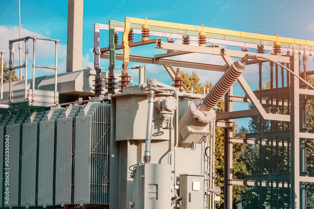 Poster Current and voltage converter at electrical substation – Wall ...