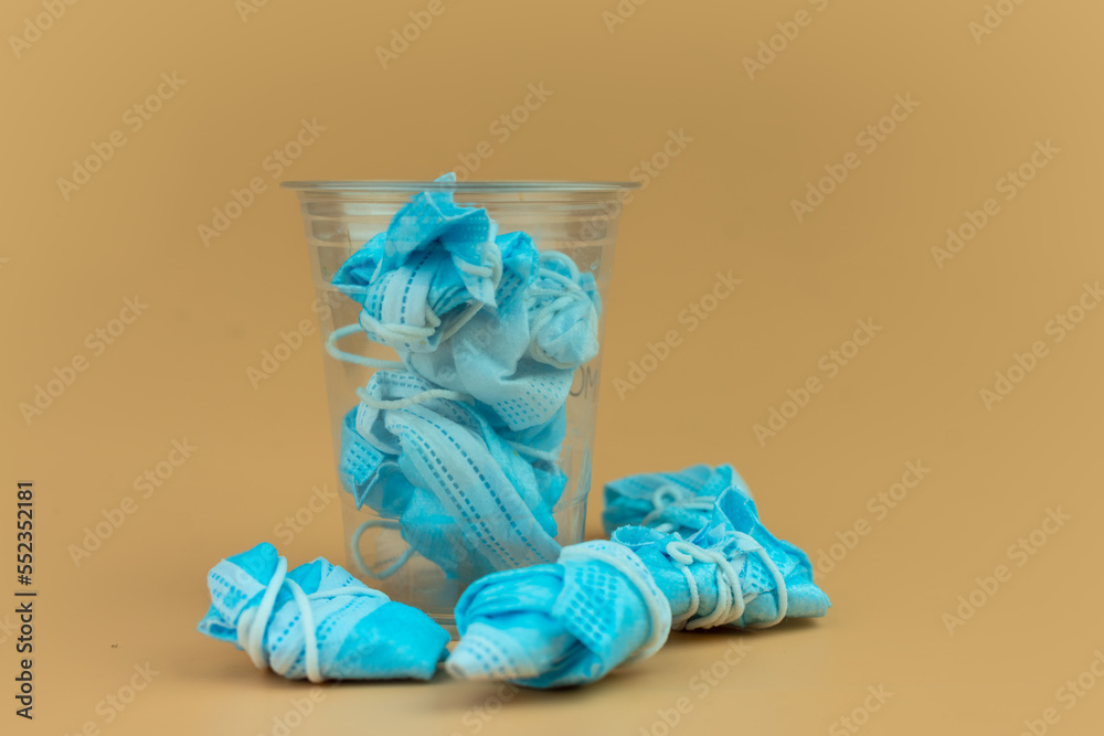 Collection and disposal of used masks. To properly stop the spread of ...