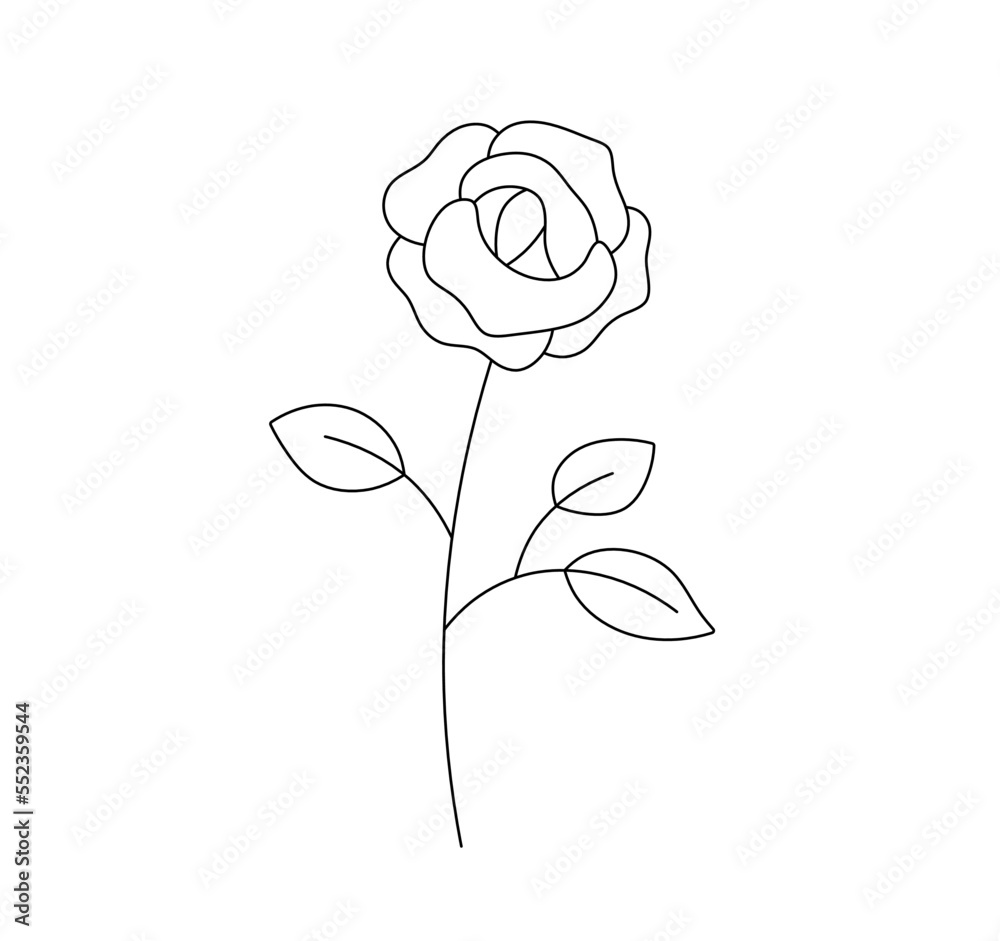 Simple Flower Tattoo Sketches