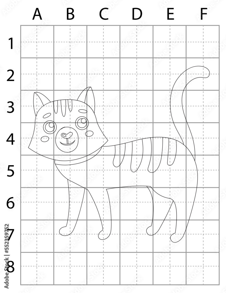 Cat Drawing Page, Cute Cat Coloring Pages for Coloring Books, Outline ...