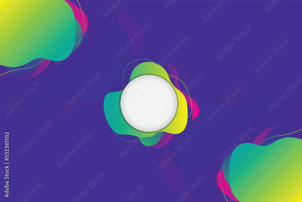 Spanduk template berwarna-warni dengan warna gradien. Desain dengan ...
