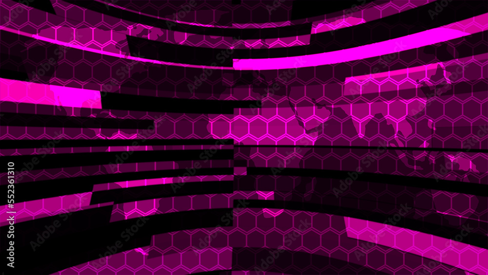 World News Background Loop Illustration Background Stock Illustration