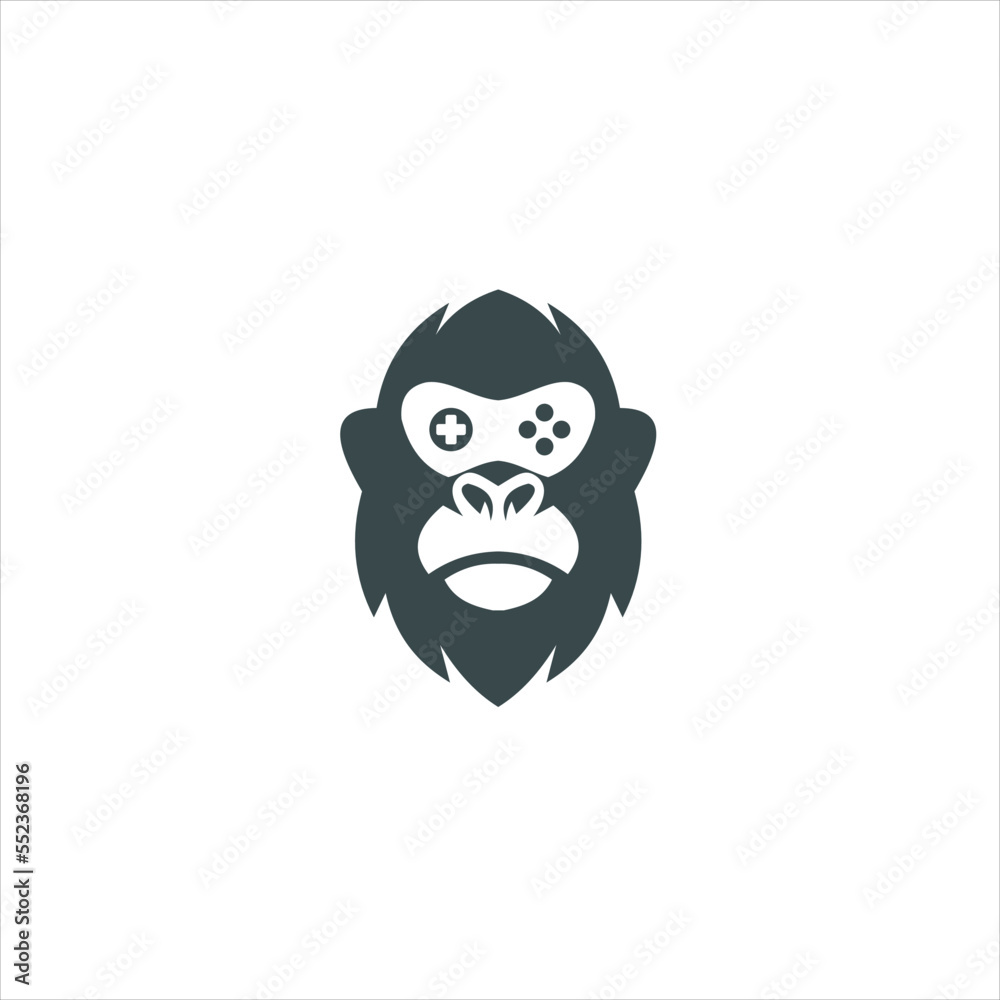 Logo game icon abstract joystick shape For esport line art gaming logo ...