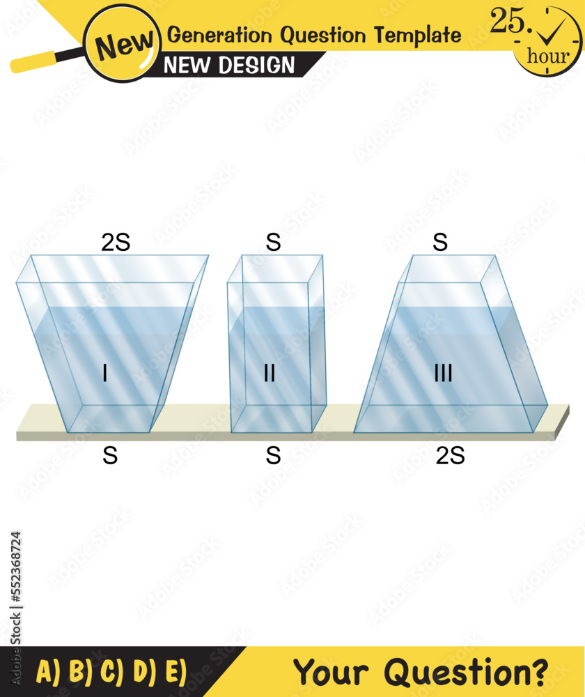 Physics, pressure and lifting force, archimedes principle, pressure of ...