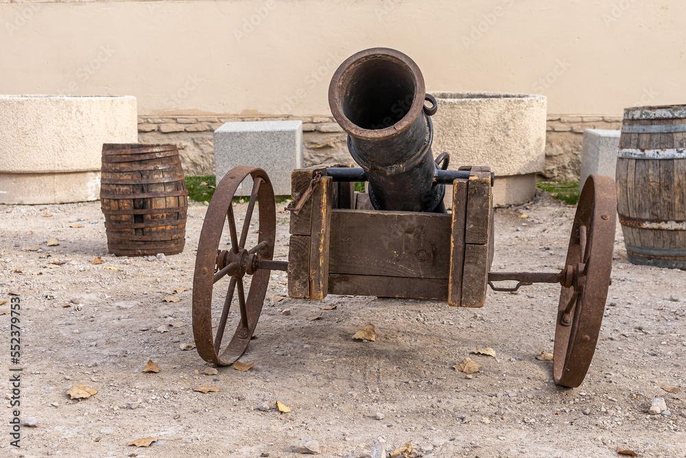 old cannon used by the Spanish army in the 16th century Stock Photo ...