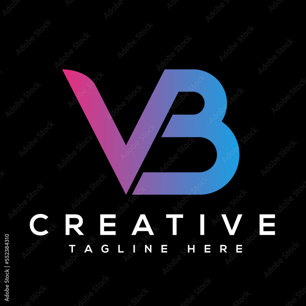 Vector vb logo design premium letter vb logo design. Stock Vector ...