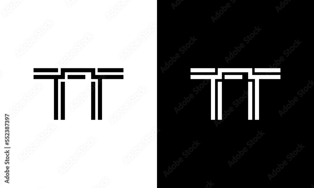 letter symbol TT line art modern logo Stock Vector | Adobe Stock