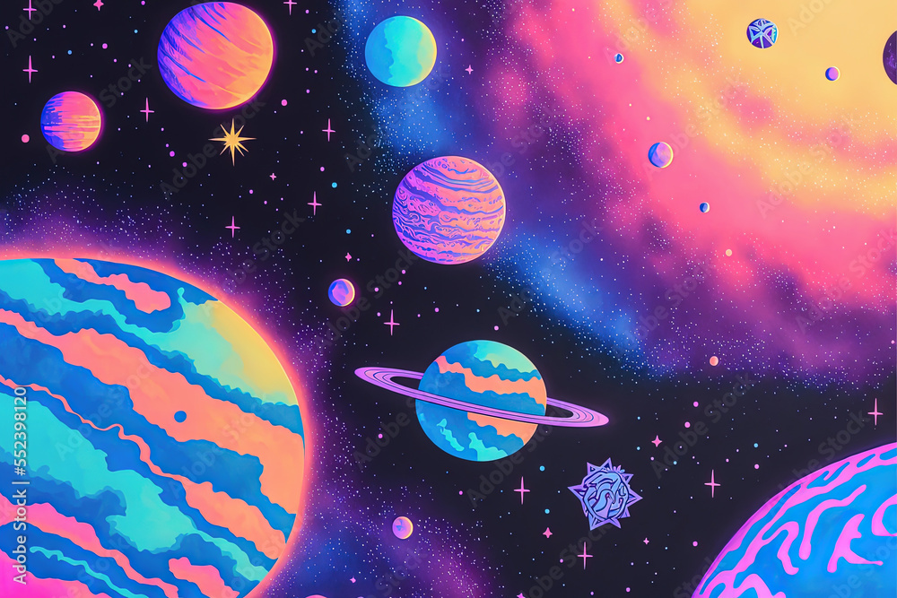 Trippy Outer Space Backgrounds