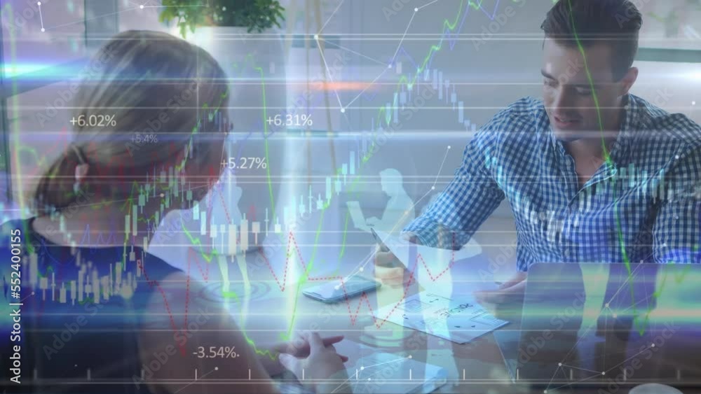 Stockvideo This animation depicts the stock market display with green ... Stockvideo This animation depicts the stock market display with green ...