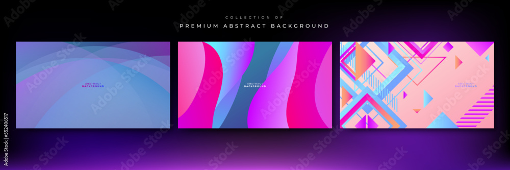 Abstract neon gradient background with retro cyber punk 70s 80s 90s old ...