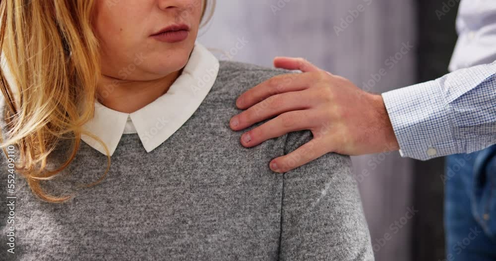 Sexual Harassment At Work. Inappropriate Touching Stock ビデオ | Adobe Stock