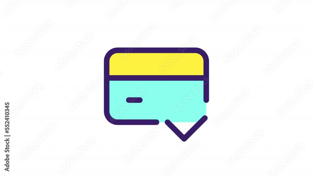 Animated verification color ui icon. Banking account access. Finance ...