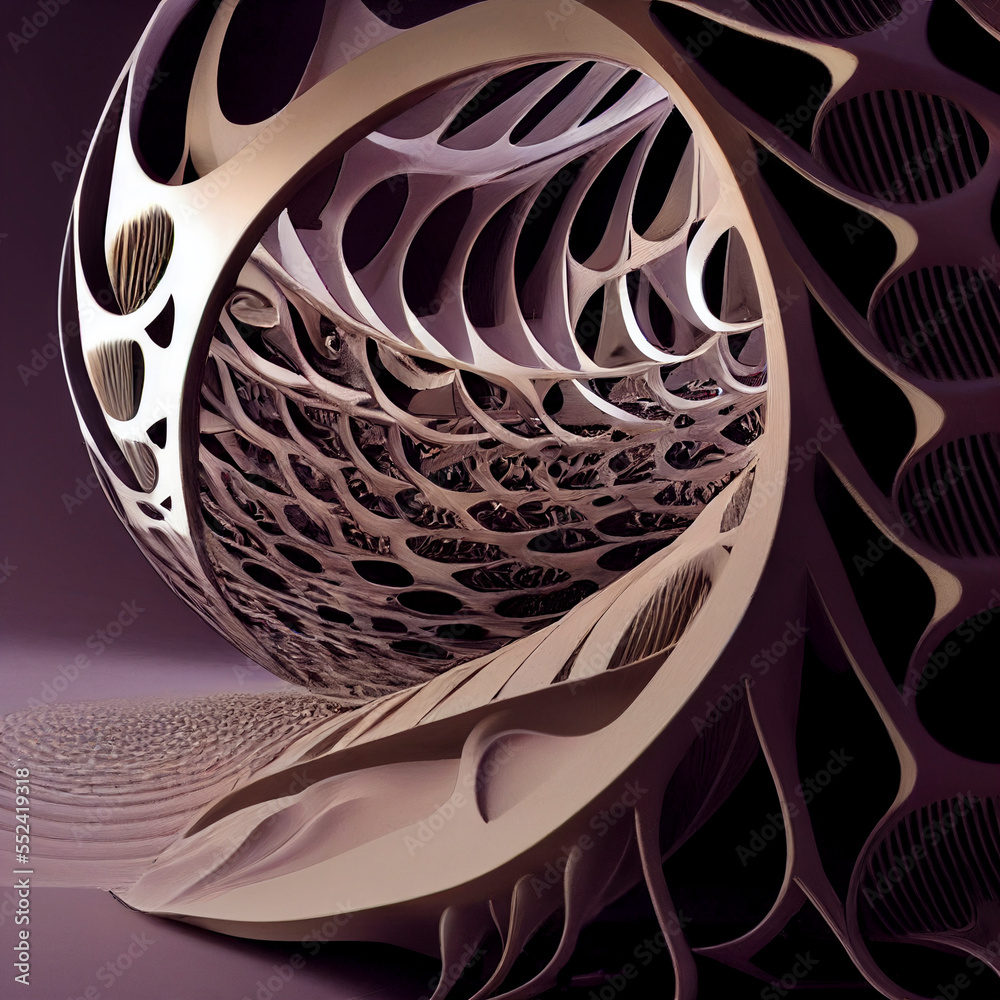 ภาพประกอบสต็อก parametric designs on a flat background, intricate and ...