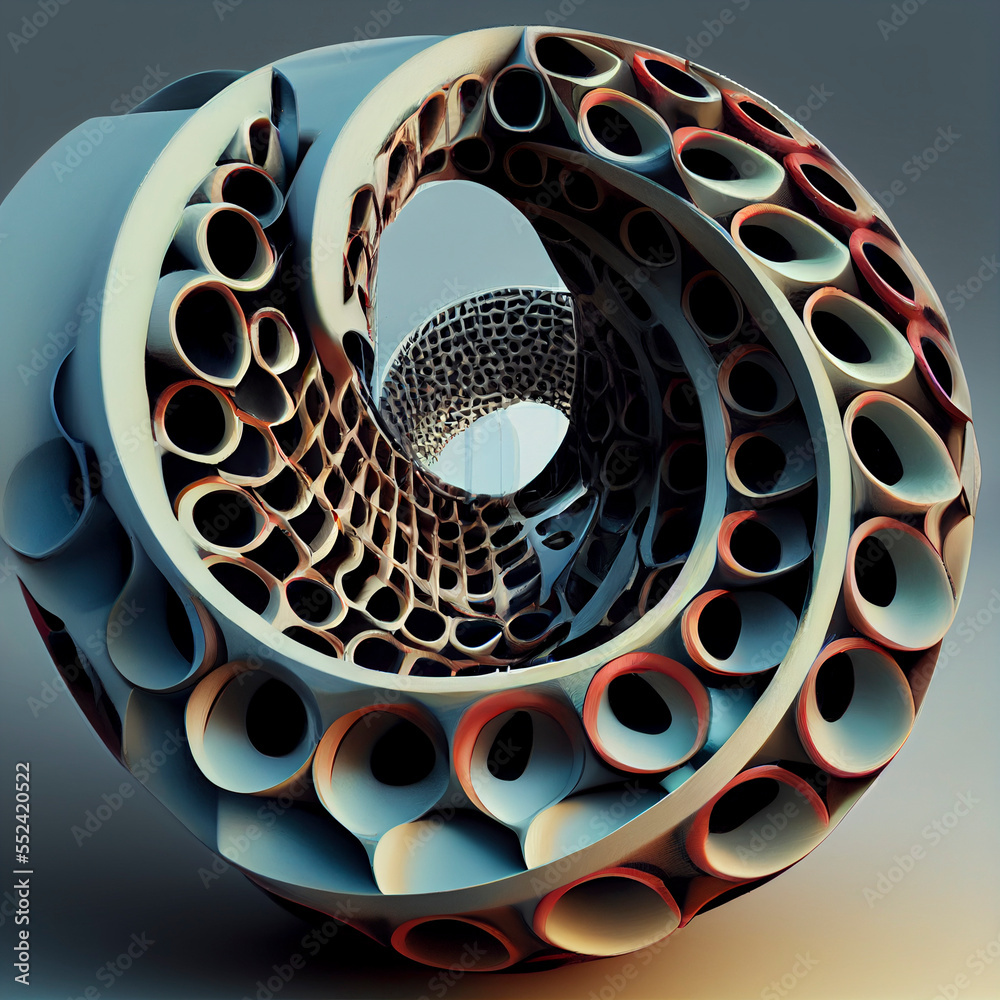 parametric designs on a flat background, intricate and elaborate ...