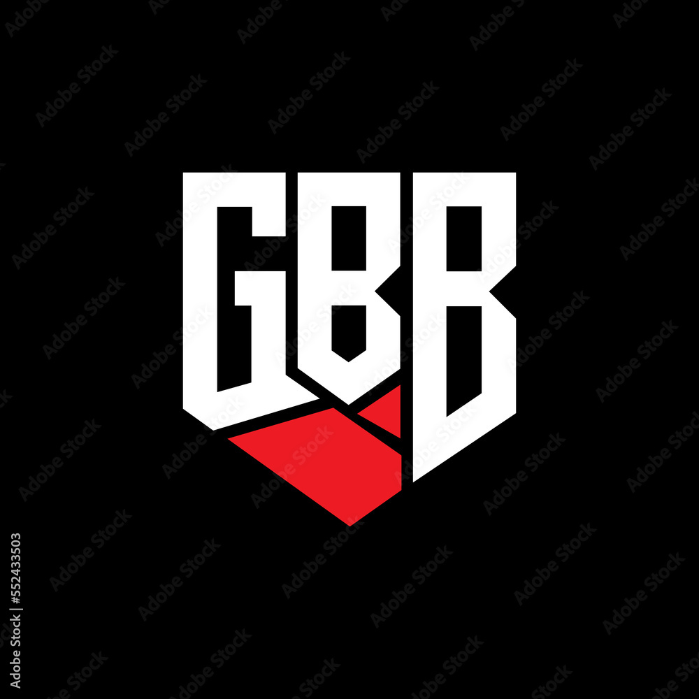 GBB letter luxury logo design on black background. GBB creative ...