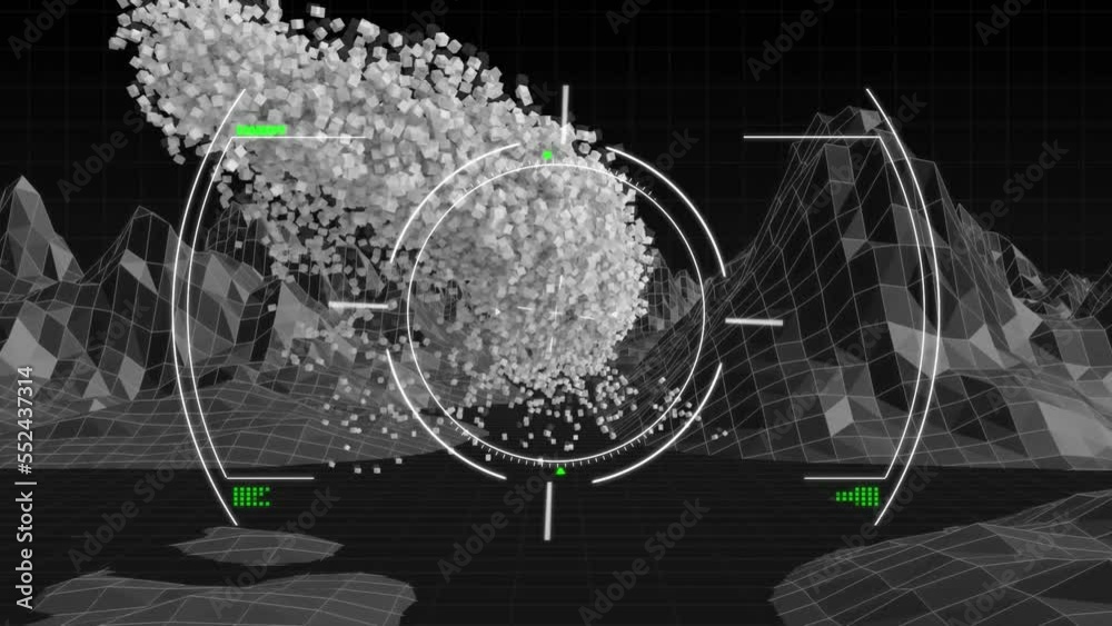 Animation of scope scanning over human head model and metaverse ...