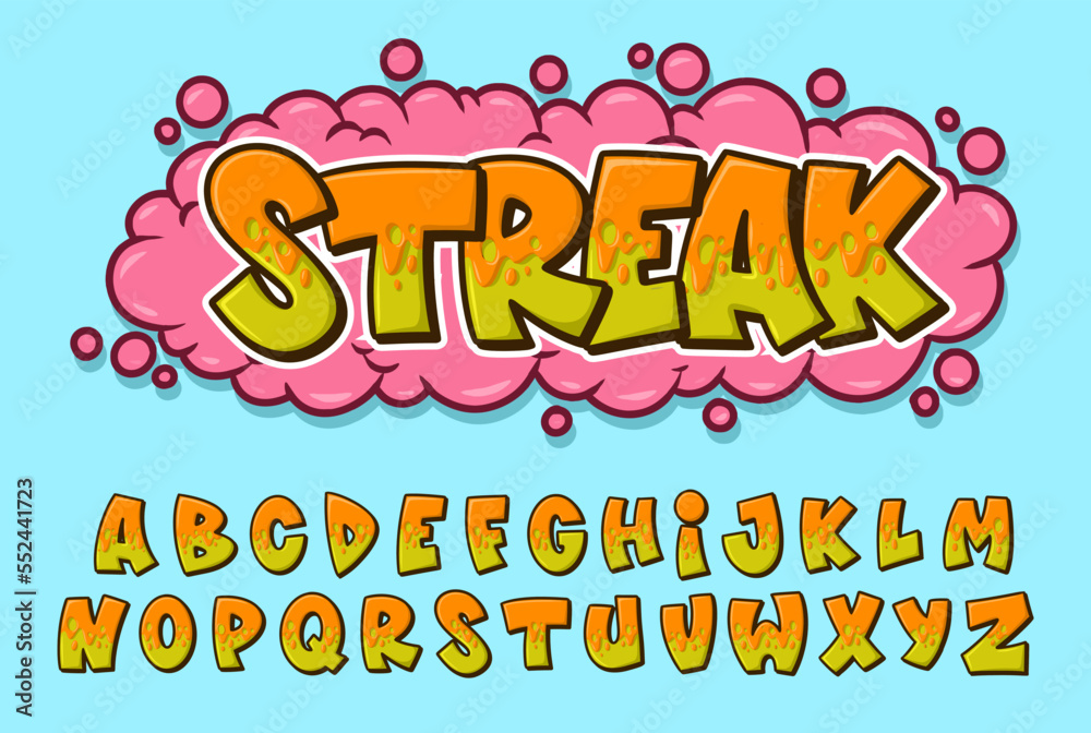 Melting Graffiti Letters