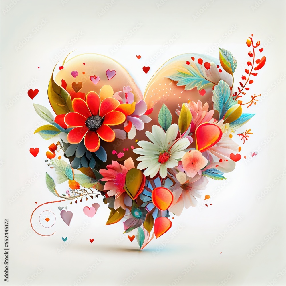Pictures Of Flowers And Hearts