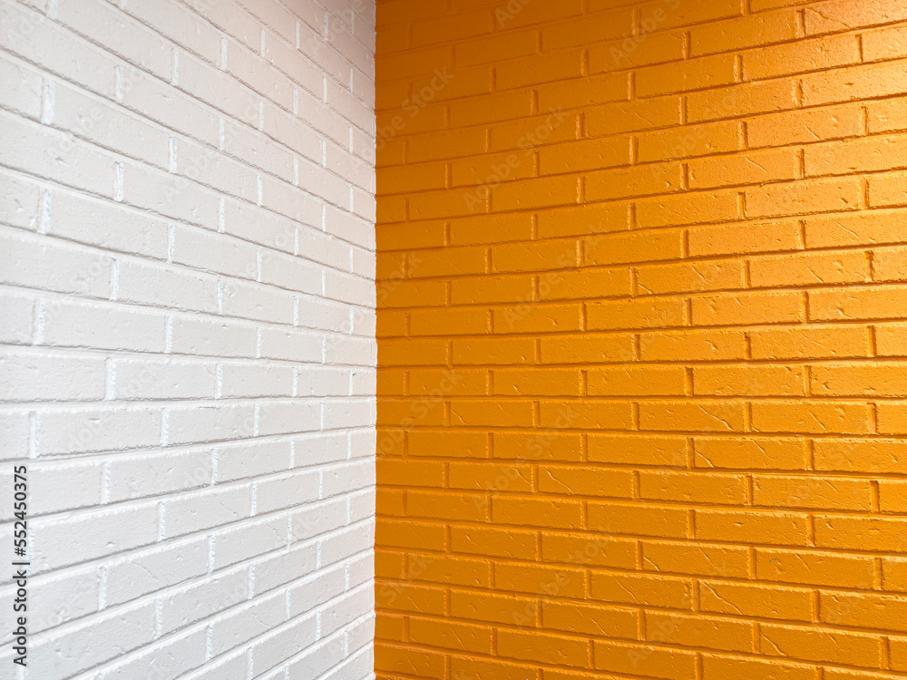 Corner of brick wall texture Stock Photo | Adobe Stock