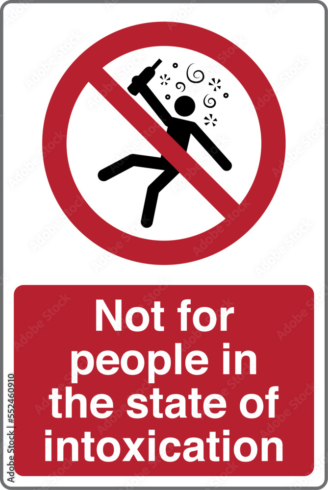 Safety warning prohibition signs icon pictogram symbol registered with ...