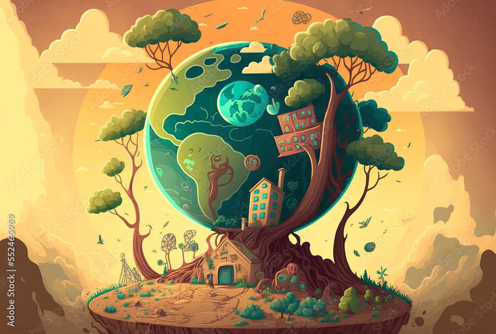 Together, nature sustainability, earth soil development, and green ...