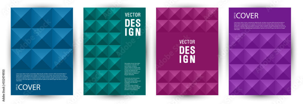 Architecture magazine front page mokup bundle vector design. Swiss ...