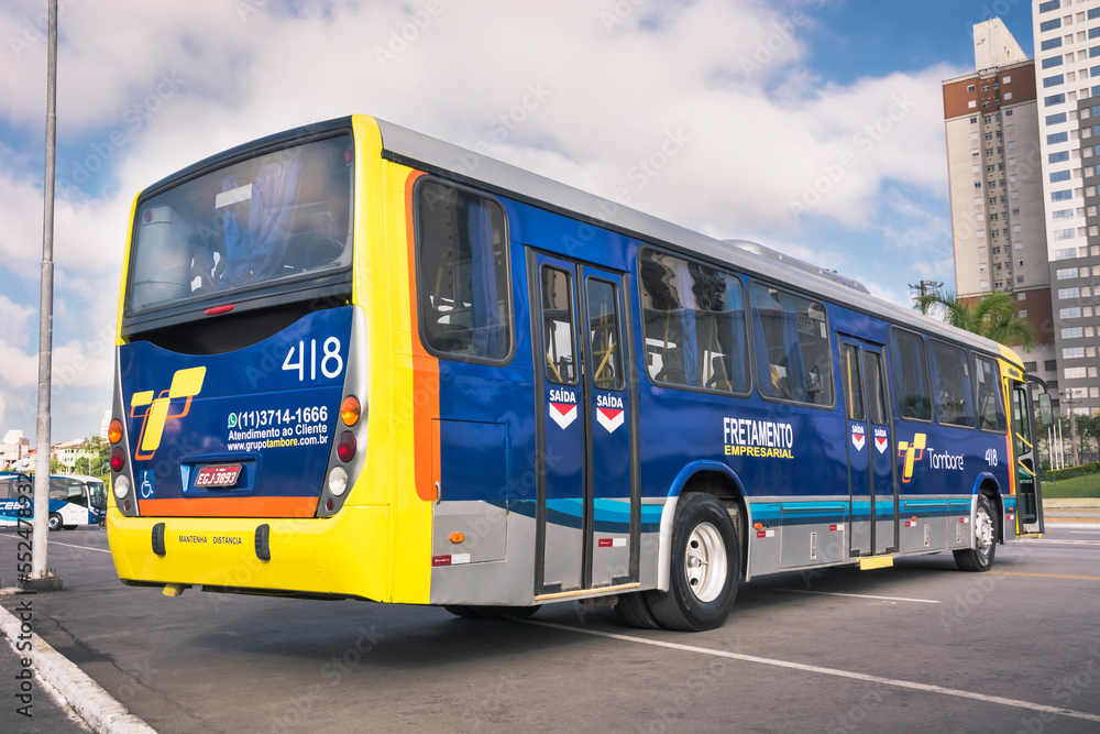 Bus vehicle Marcopolo Viale Scania K340 IB 2011 on display at Bus ...