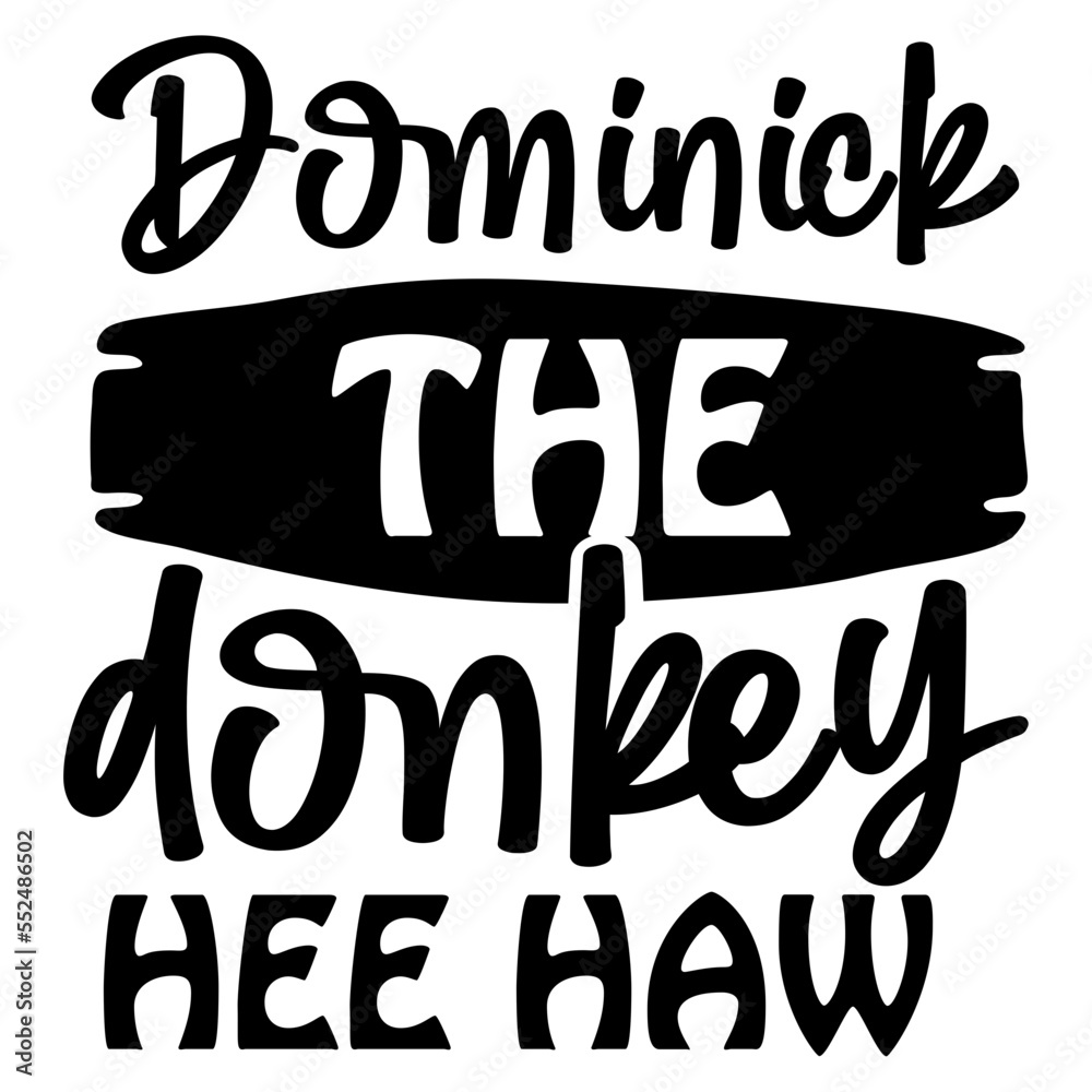 Dominick The Donkey Hee Haw SVG Stock Vector | Adobe Stock