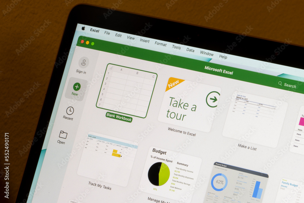 Portland, OR, USA - Dec 8, 2022: Microsoft Excel app is seen launched ...