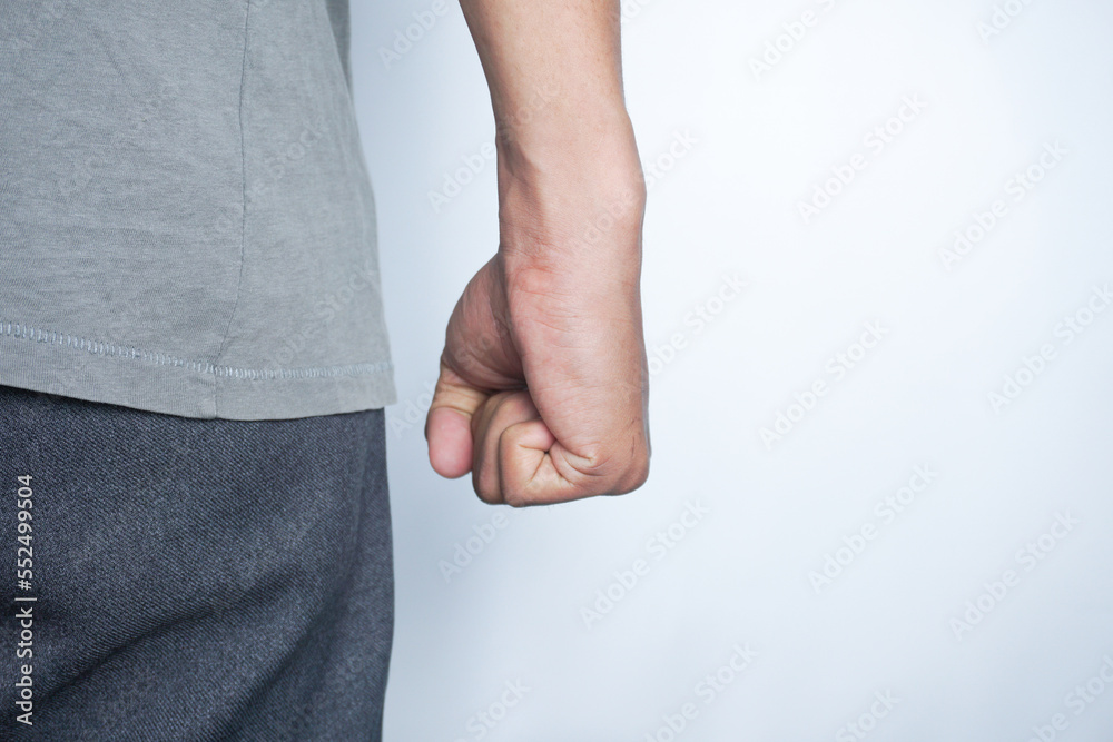 Flea angry man wearing a gray shirt and black pants emotionally angry ...