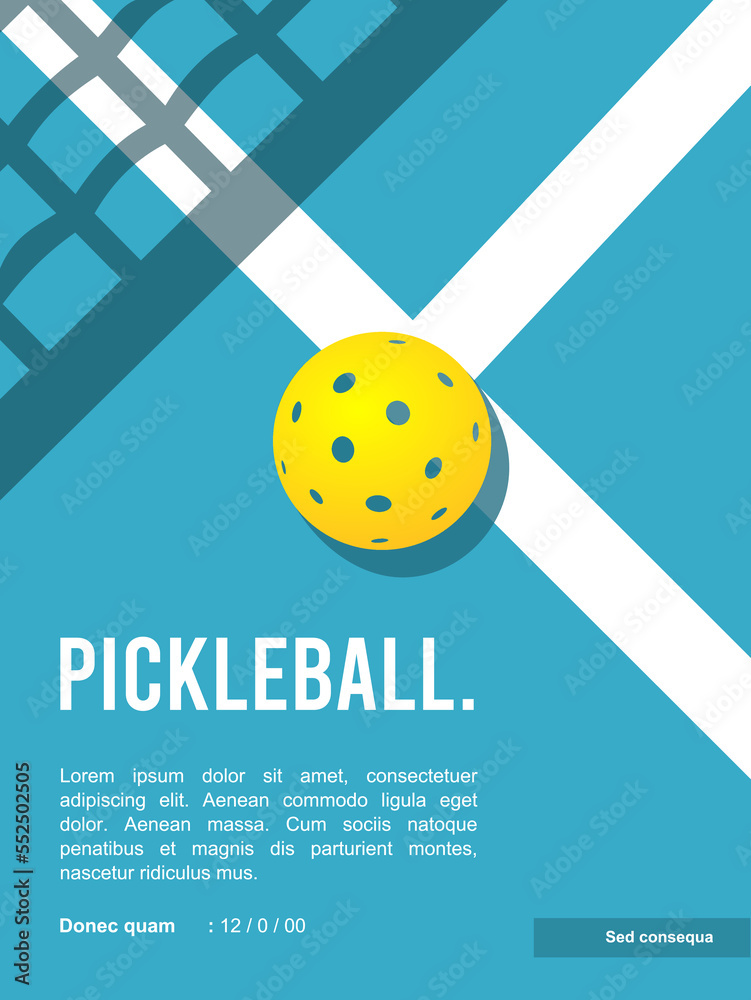 Great memorable pickleball poster design best for your digital graphic ...