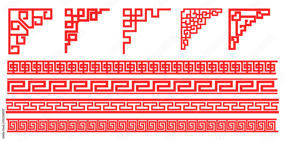 Chinese Border Pattern Vector
