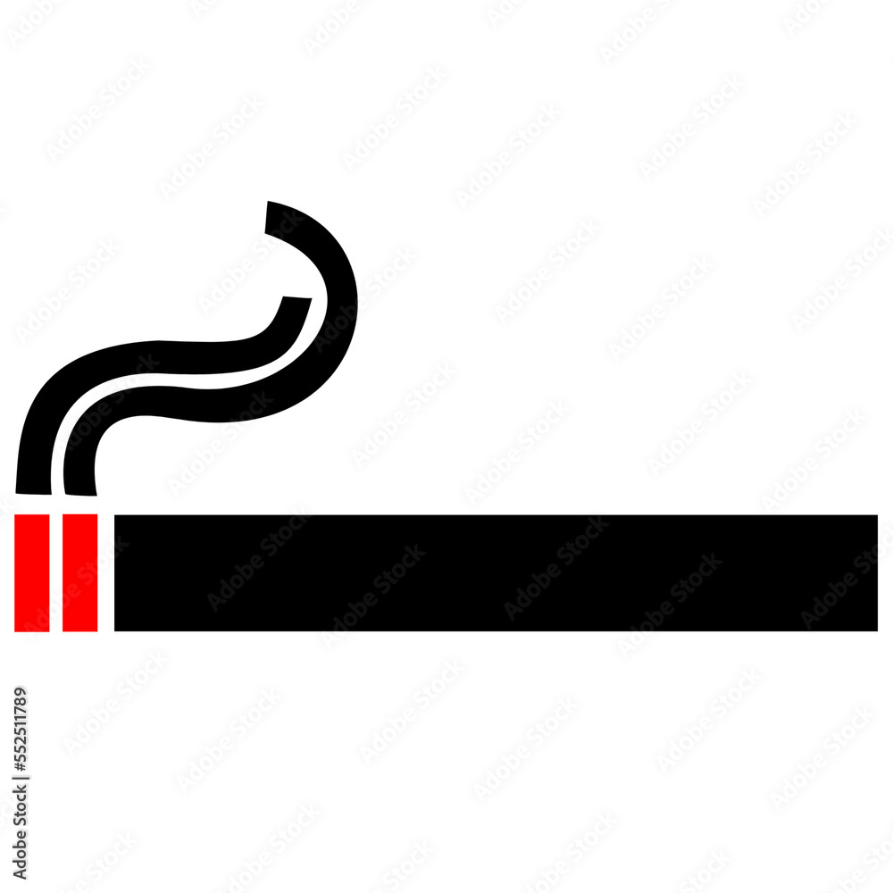 No Smoking Icon Symbol Sign, Do Not Smoking Cigarette Notice Massage ...