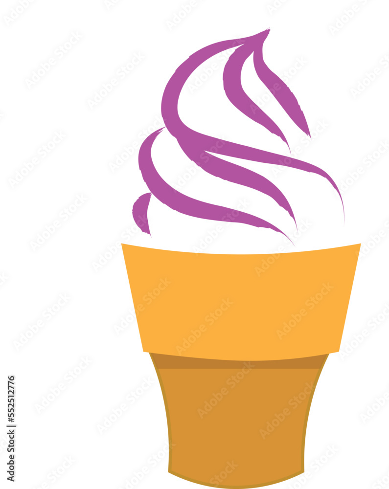 Helado vector. Helado de vasito. Helados en día de verano. Stock Vector ...