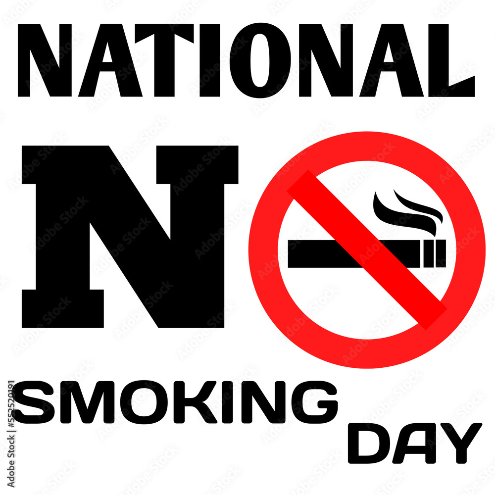 National No Smoking Day Icon Symbol Sign, Do Not Smoking Cigarette ...