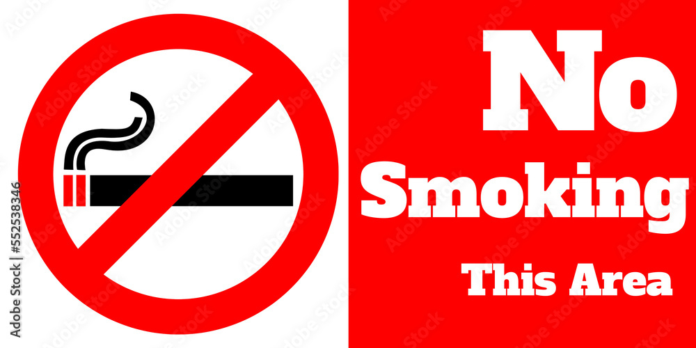 No Smoking Icon Symbol Sign, Do Not Smoking Cigarette Notice Massage ...